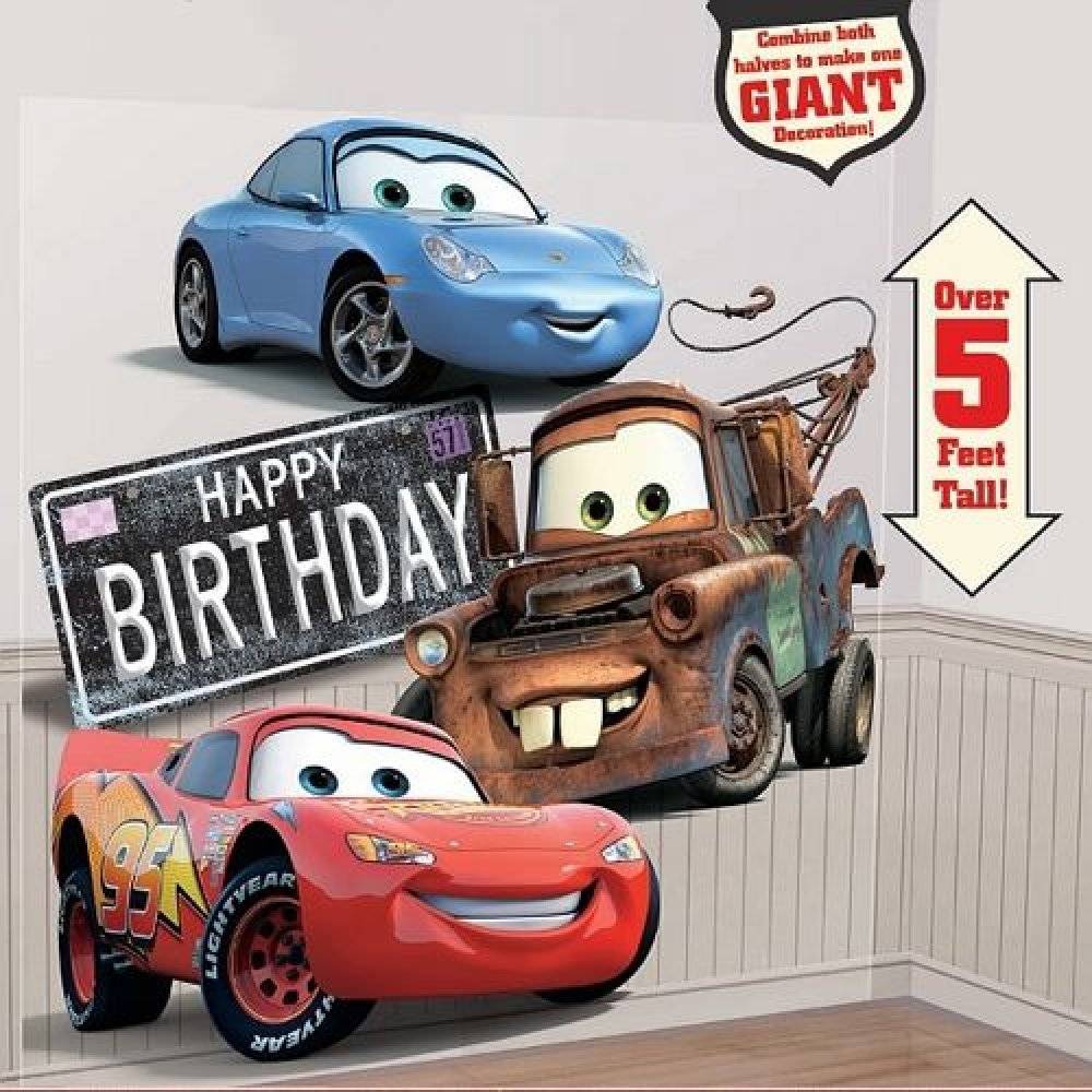 Happy Birthday CARS *** Scene Setter Decorating Kit — Decorbal.md ...
